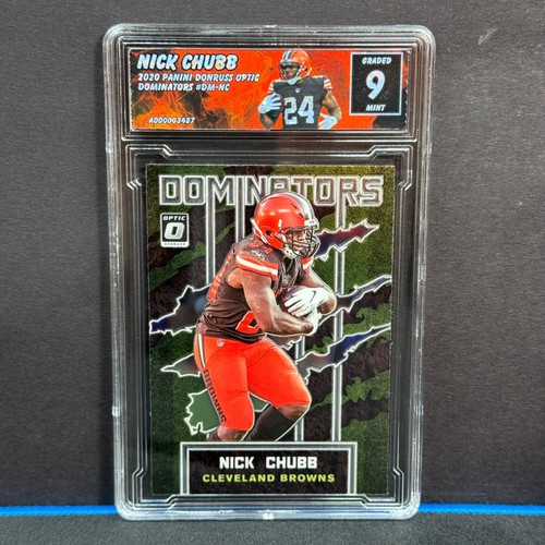 2020 Panini Donruss Optic Nick Chubb Dominators #DM-NC Mint 9 ...