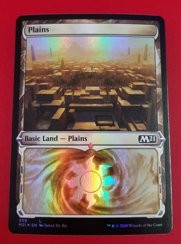 1x Plains (309) | FOIL Showcase | M21 Core Set 2021 | MTG Magic Cards ...