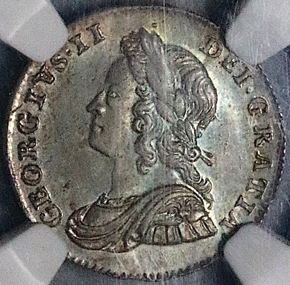 1732 NGC MS 63 George II 3 Pence Great Britain Silver Coin POP 2/0 ...