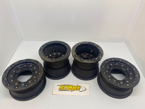 FRONT 10X5 10" 4/1 4/144 HIPER CF1 & REAR BEADLOCK WHEELS HONDA TRX450R ...