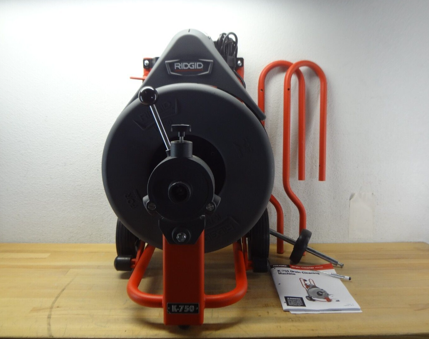 RIDGID K-750 Drain Cleaning Snake Auger Drum Machine with 5/8 in ...