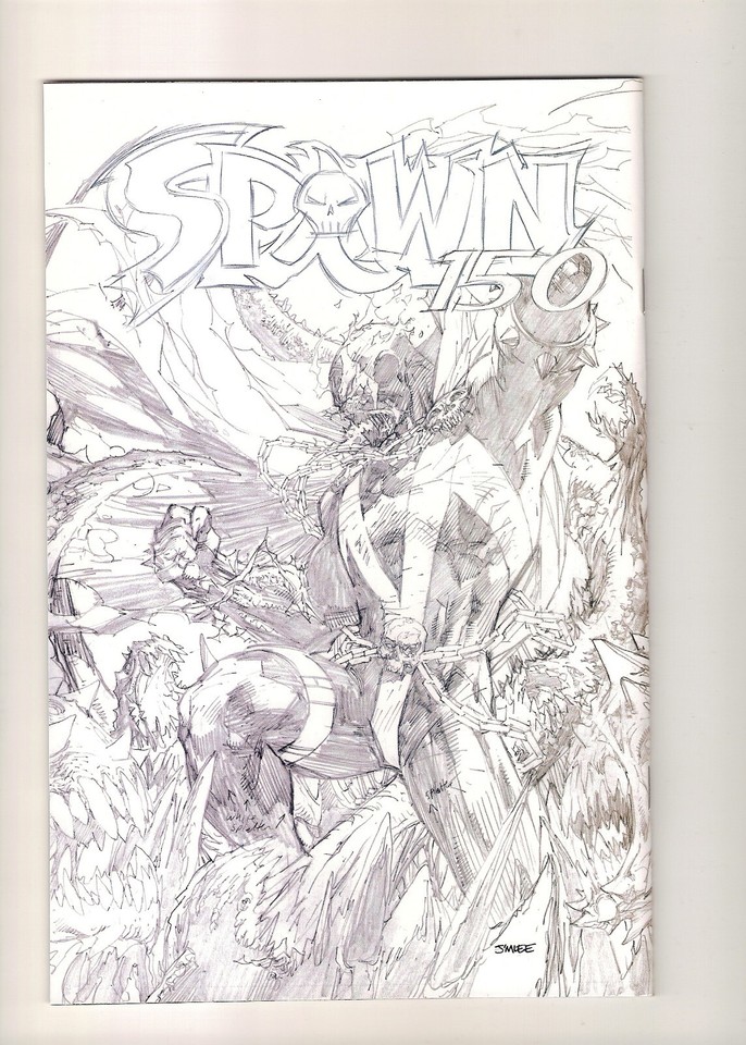 SPAWN 150 Sketch Variant Cover 2005 Todd McFarlane Angel Medina Jim Lee Image | eBay