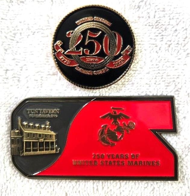 2025 U.S. Marines USMC 250th Anniversary - BIRTHDAY COINS COMBO (x2) | eBay