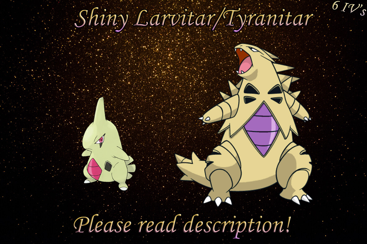 Shiny Larvitar X And Y