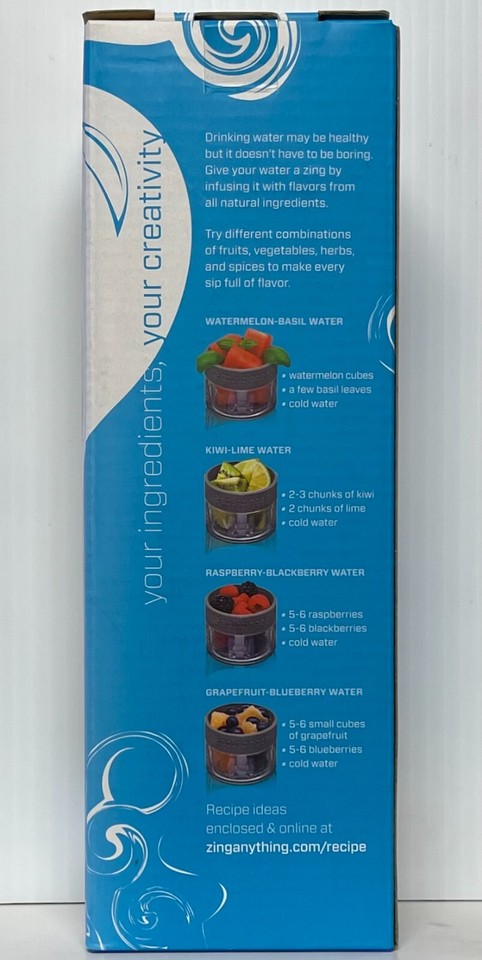 Aqua Zinger Flavor Infuser Flavored Water Fresh Fruit By Zing Anything ...