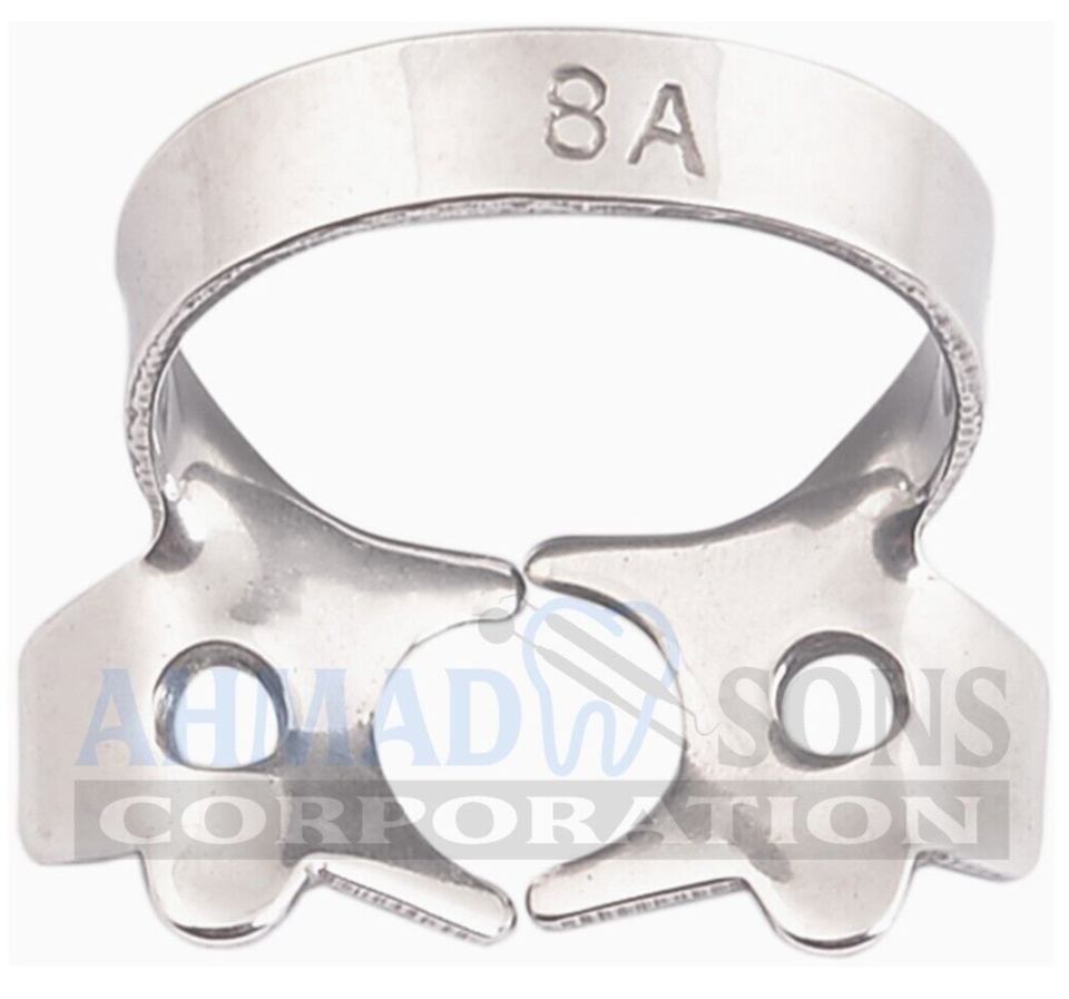 100 Pcs Dental Endodontic Rubber Dam Endo Clamps #8A Surgical Premium ...