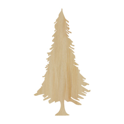 Pine Tree Cut Out Wood Shape Craft Supply - Wood Craft Pine Tree Cutout ...