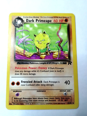 Pokémon Dark Primeape Team Rocket 43 Regular Unlimited Uncommon ...