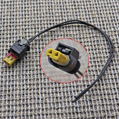 2 Pin Flat Connector Pigtail Plug For VW Volkswagen 4F0973702A ...