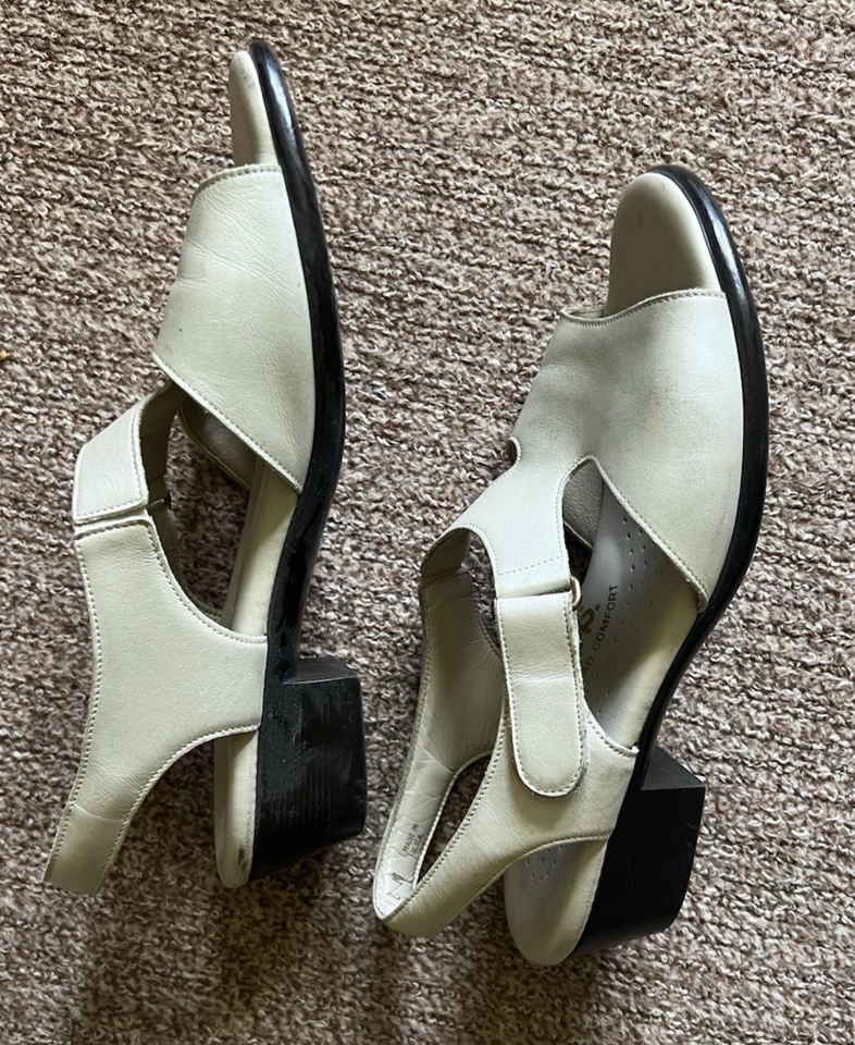 SAS Suntimer 8 M Bone Leather Sandals Slingback Comfort Tripad Dress ...