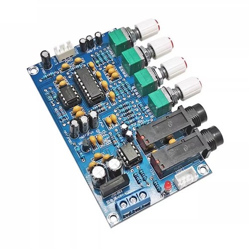 Dual AC12V Digital Microphone Amplifier Board PT2399 Reverberation ...
