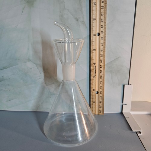 Vintage Glass Lab Funnel Separatory Labware Science Chemistry Dispenser ...
