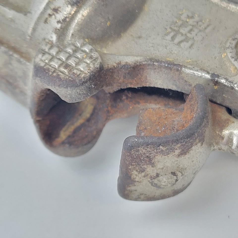 Antique Kenton "Bulldog" Cast Iron Cap Pistol 1923 Single Shot Nickel ...