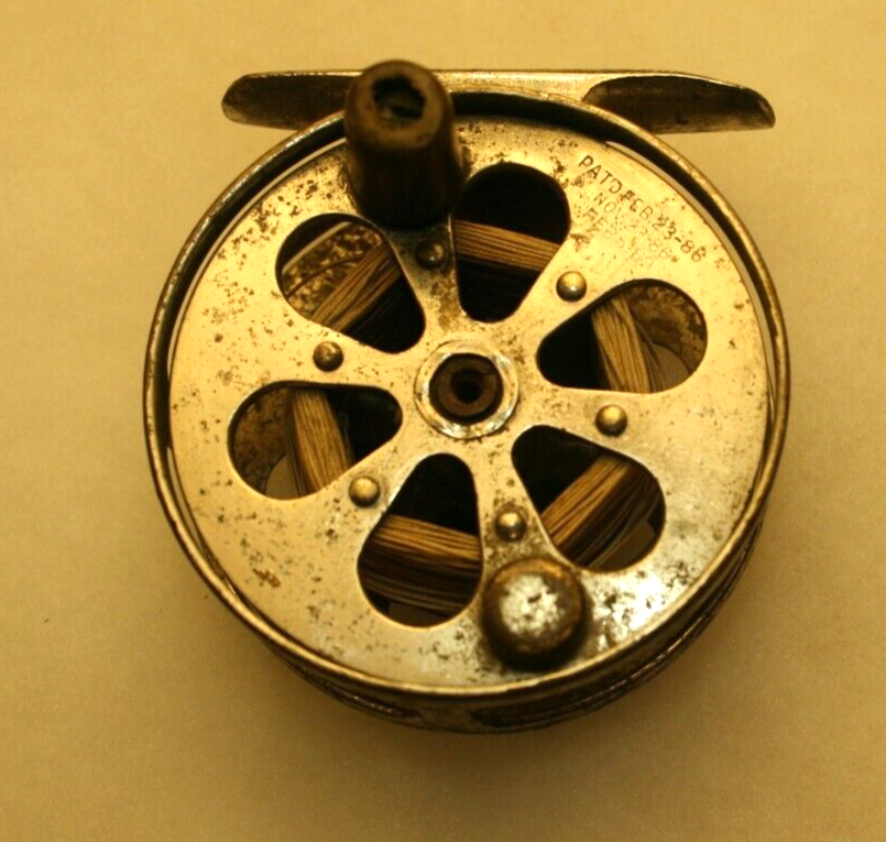 Vintage antique Meisselbach Expert all metal trout fly reel includes 3 ...