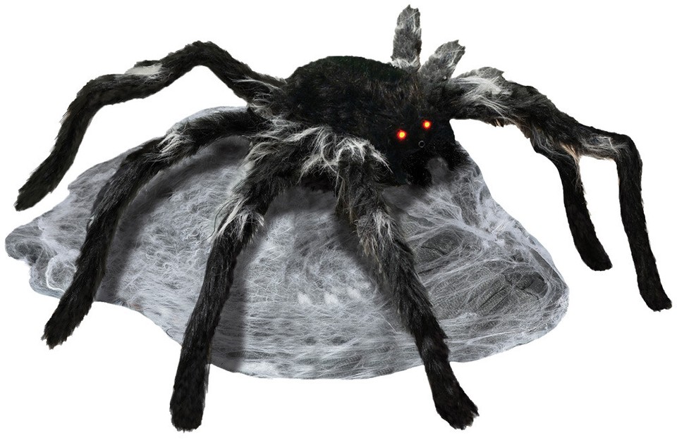Jumping Black Spider Prop Animated Lunging Haunted House Halloween | eBay