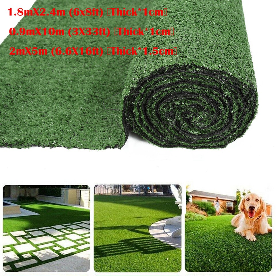 33ft. x 3ft. Synthetic Landscape Fake Grass Mat Artificial Pet Turf ...