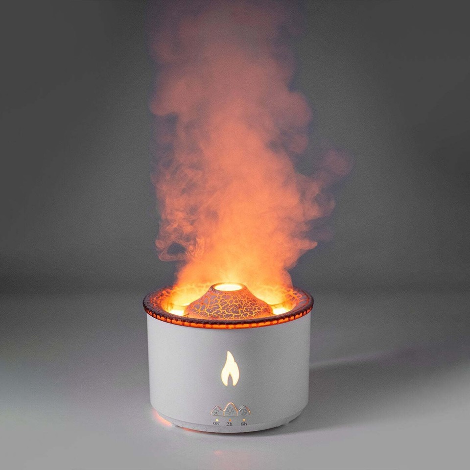 Volcano Aromatherapy Diffuser & Humidifier with Flame Effect | eBay