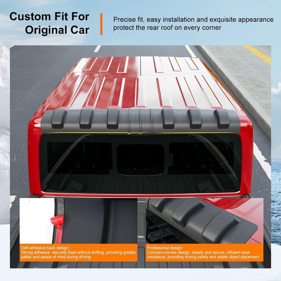 For 2020-2026 Jeep Gladiator JT Rear Roof Protector Truck Cab Roof ...
