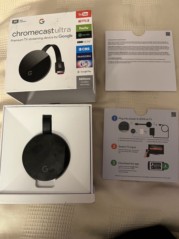 Google Chromecast (2nd Generation) HD Media Streamer - Black (GA3A00097 ...