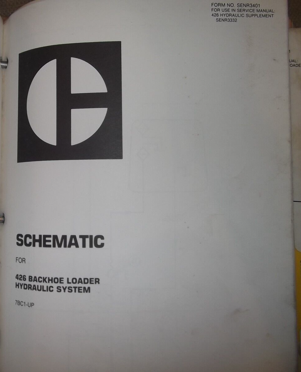 CAT CATERPILLAR 416 426 SERIES I BACKHOE SERVICE SHOP REPAIR MANUAL ...