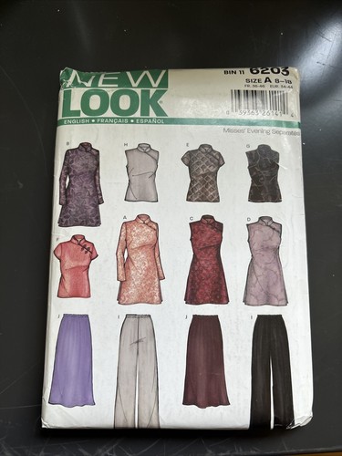 Simplicity New Look 6203 Misses' Pants Skirt Tops Sewing Pattern Size 8 ...