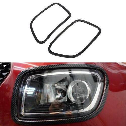 Carbon Fiber Front Headlight Lamp Frame Cover Trim For Hyundai Venue ...