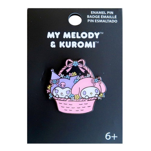 Loungefly Sanrio My Melody & Kuromi Pastel Basket Enamel Pin LICENSED ...