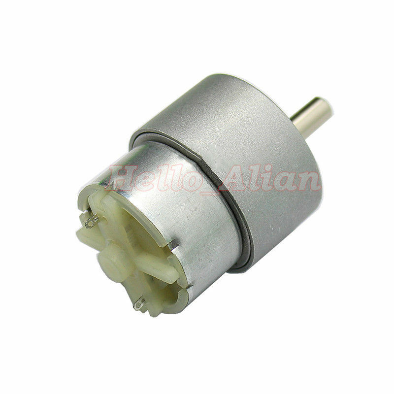 37mm DC 6V 12V 640RPM Large Torque Full Metal Gear Box Electric Motor ...
