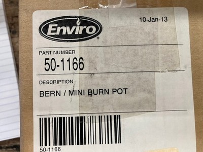 50-1166 BURN POT MINI ENVIROFIRE PELLET STOVE | eBay