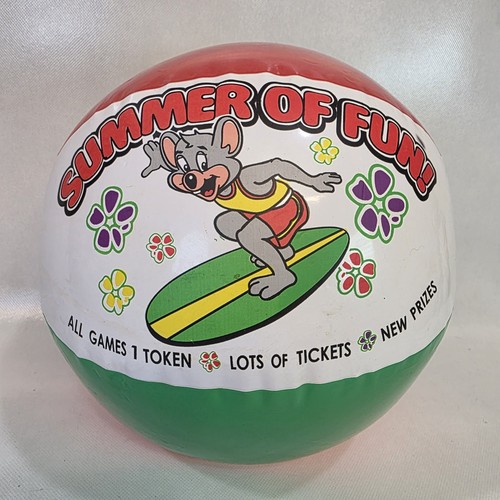 Official Chuck E Cheese Mini Beach Ball Summer of Fun Pass | eBay