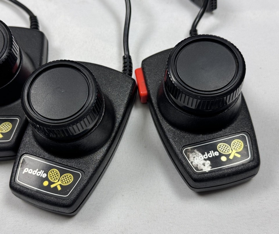 Atari CX30 Paddle Original Controllers 2 Sets (As-Is) Jittery Movements ...