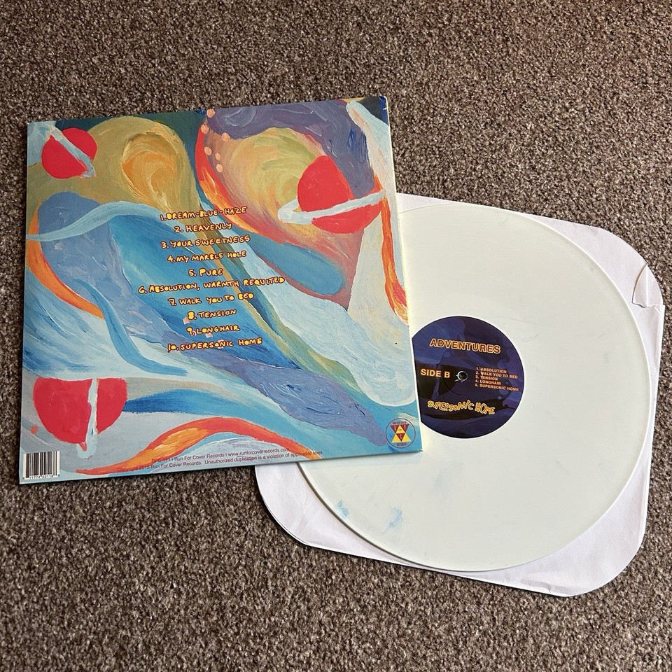 Adventures - Supersonic Home - 2015 White Blue Coloured Vinyl Run For ...