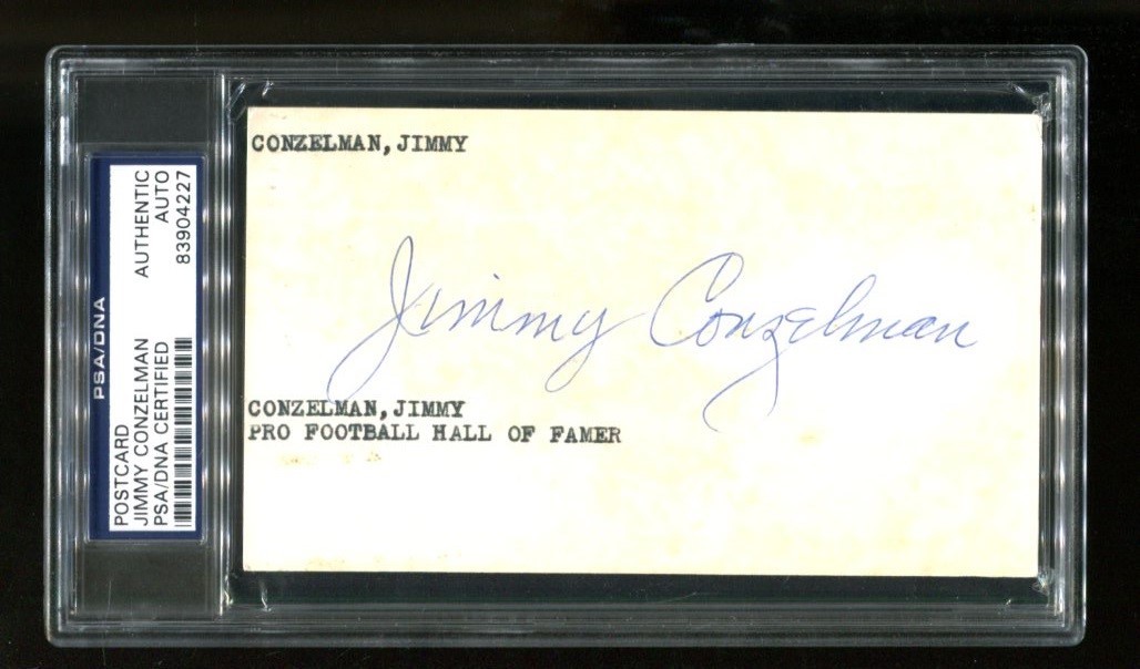 Jimmy Conzelman Signed GPC Postcard 3x5 Autographed PSA/DNA 83904227 | eBay