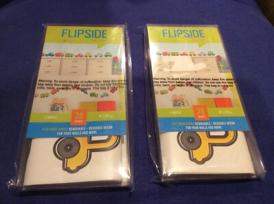 FLIPSIDE Peel + Stick Wall Decals Car & Truck 36 Decals 3 Sheets Kids ...