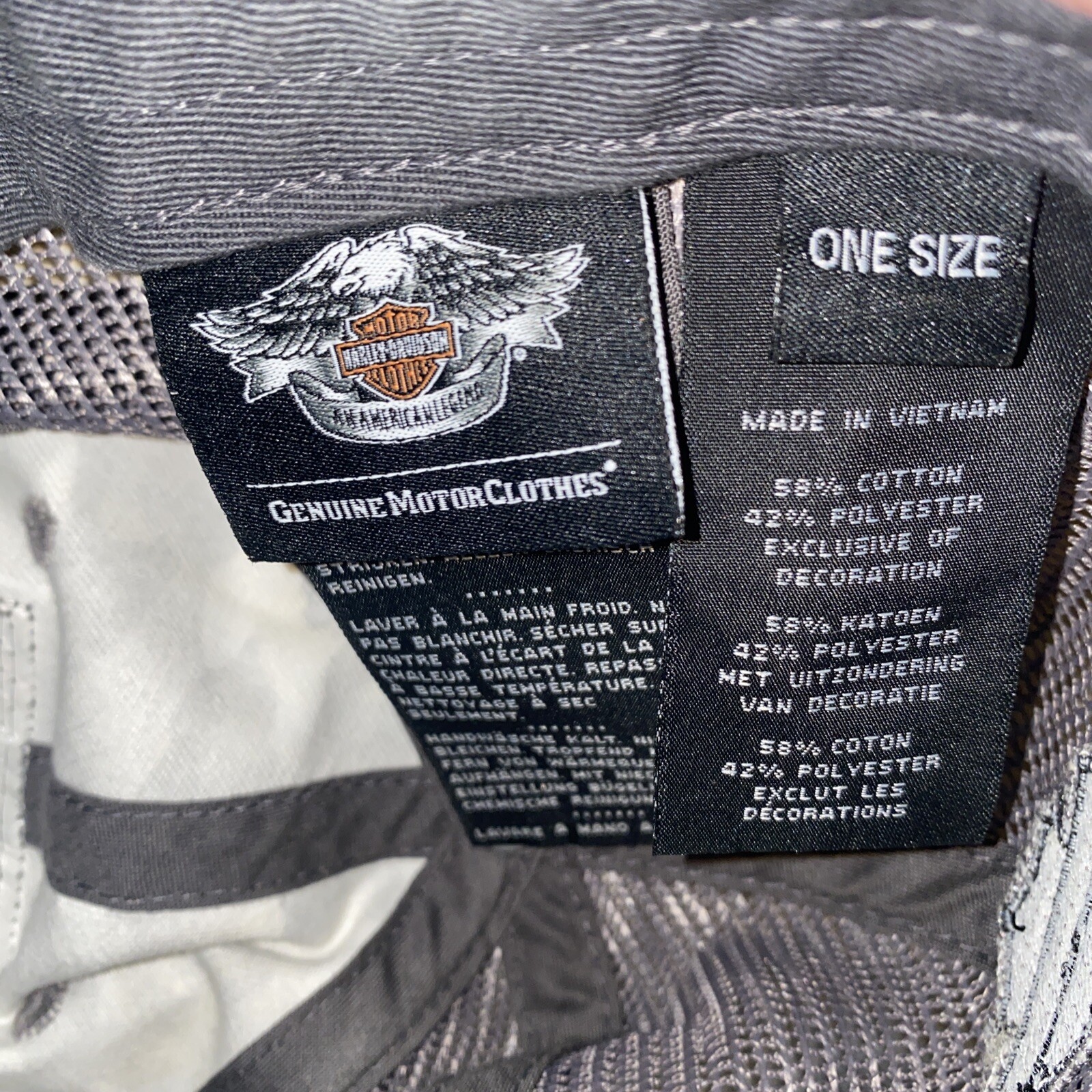 HARLEY-DAVIDSON MOTORCYCLES Camo Eagle Cap Hat Adjust… - Gem