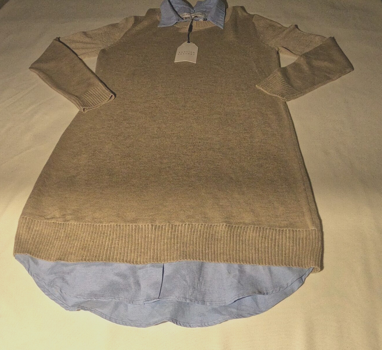 English Factory Sweater Academia Preppy Layered Look … - Gem