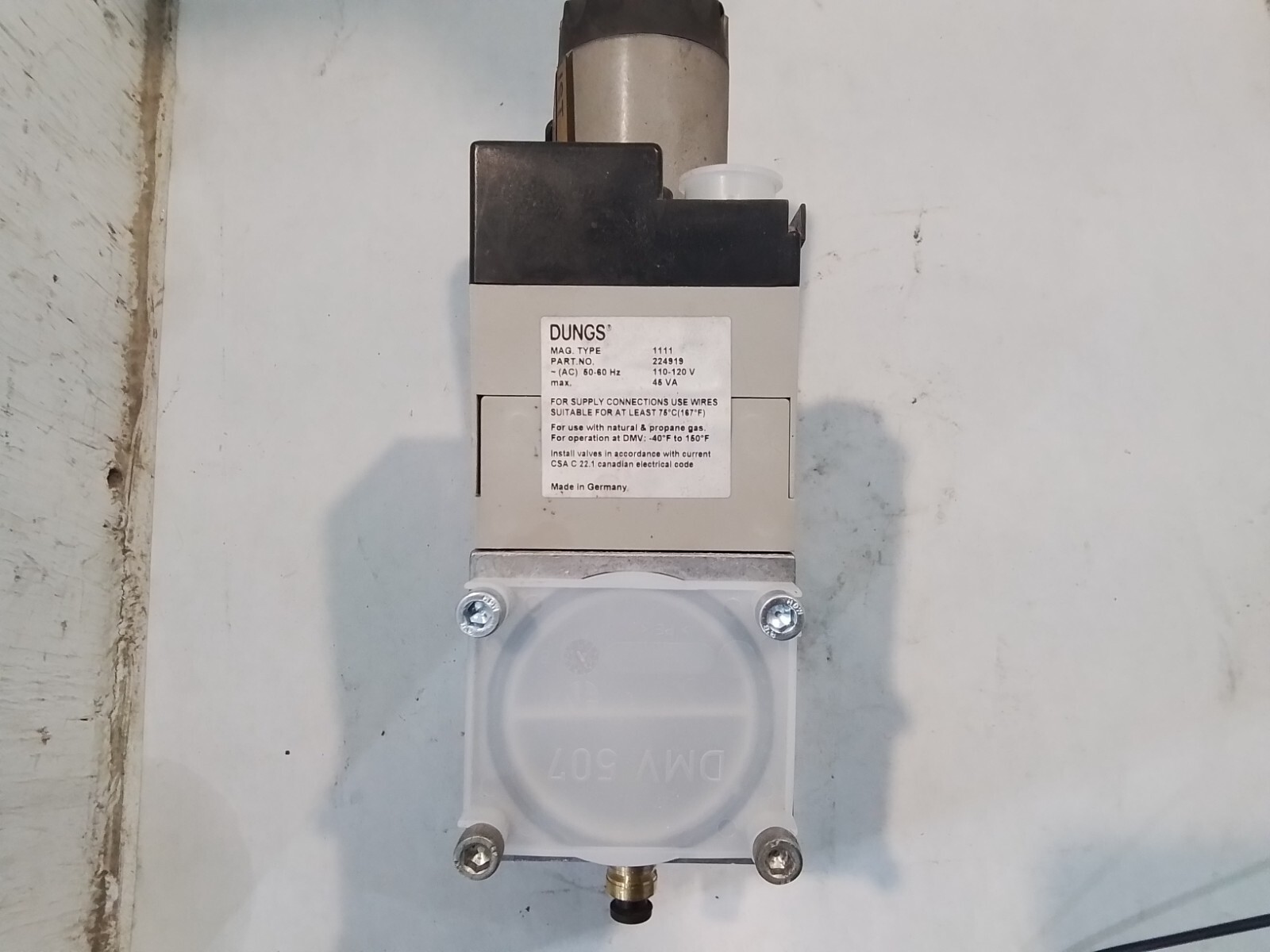 DUNGS 224919 SAFETY VALVE W/ 224842 MODULAR VALVE DMV-D 701/602 (D8B ...