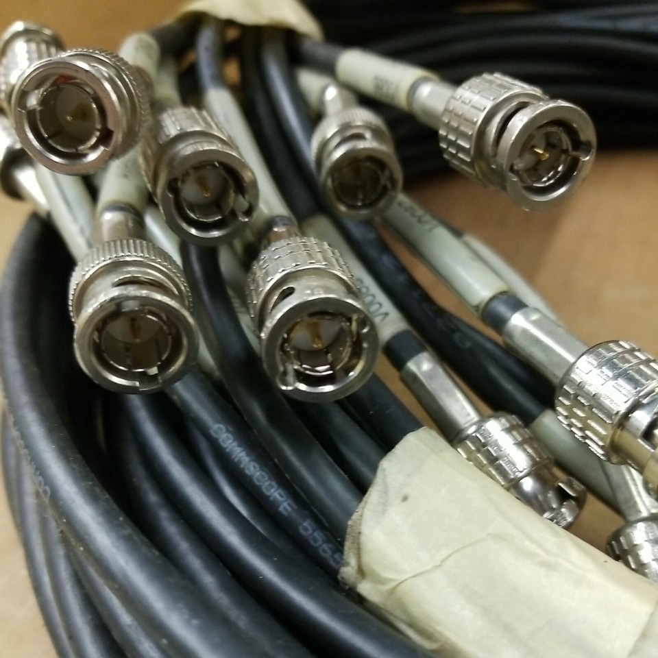 Commscope 5565 E113333 Serial Digital Video Cables 9ft, with M BNC (Lot ...