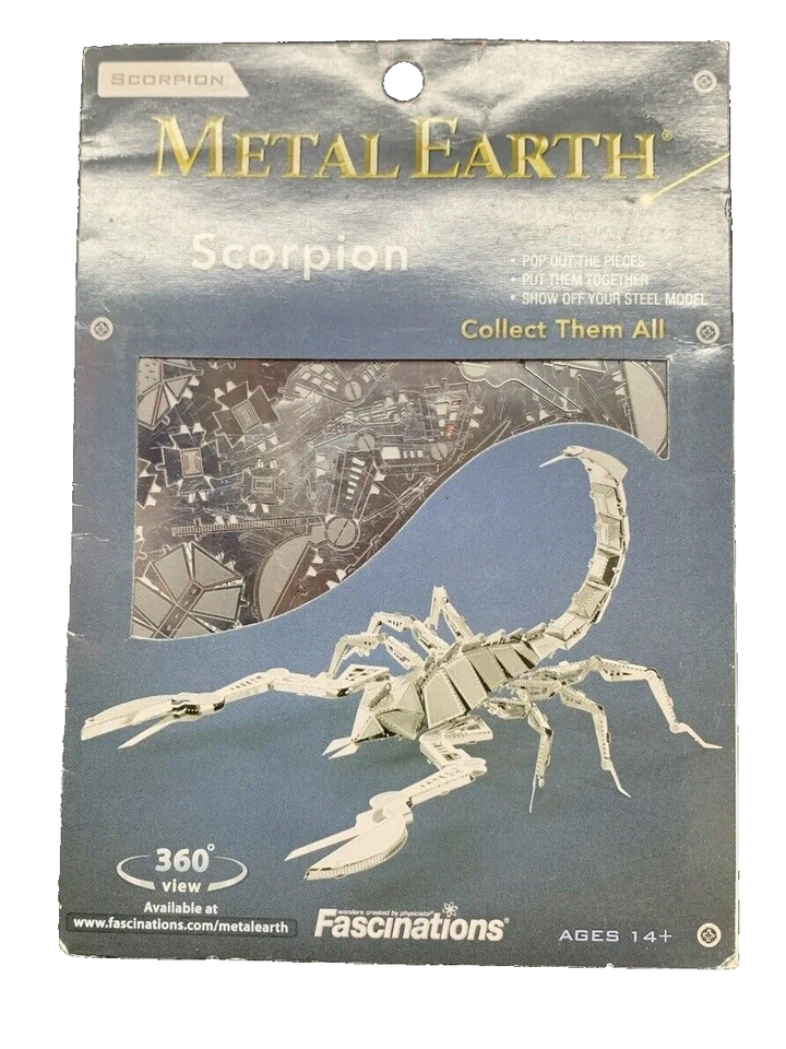Fascinations Metal Earth Arachnid Insect Scorpion 3D Laser Cut Steel ...