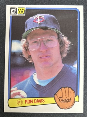 1983 Donruss Ron Davis Baseball Card #228 Twins Pitcher VG O/C | eBay