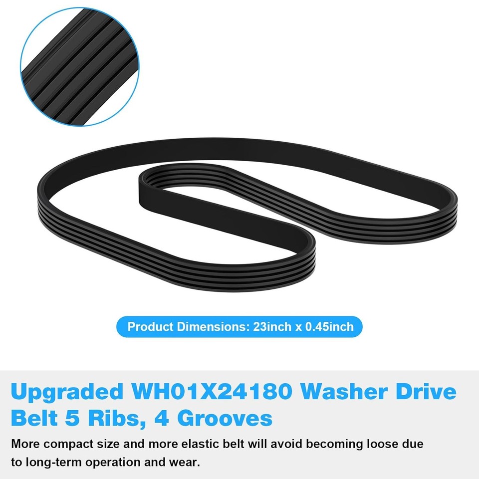 WH01X24180 Washer Drive Belt 290D1101P002, AP6024314, PS11736832 | eBay