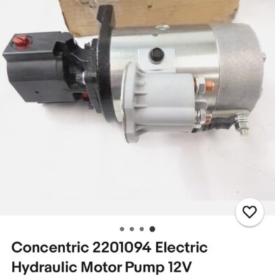 Concentric 2201094 Electric Hydraulic Motor Pump 12V | eBay