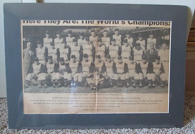 VINTAGE 1960 PITTSBURGH PIRATES NEWSPAPER WORLD CHAMPS SHRINK WRAPPED ...