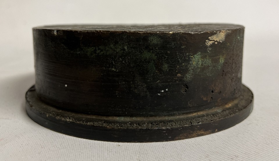 Antique Brass Lead Filled Circle Anvil Jeweler Blacksmith Tinsmith ...