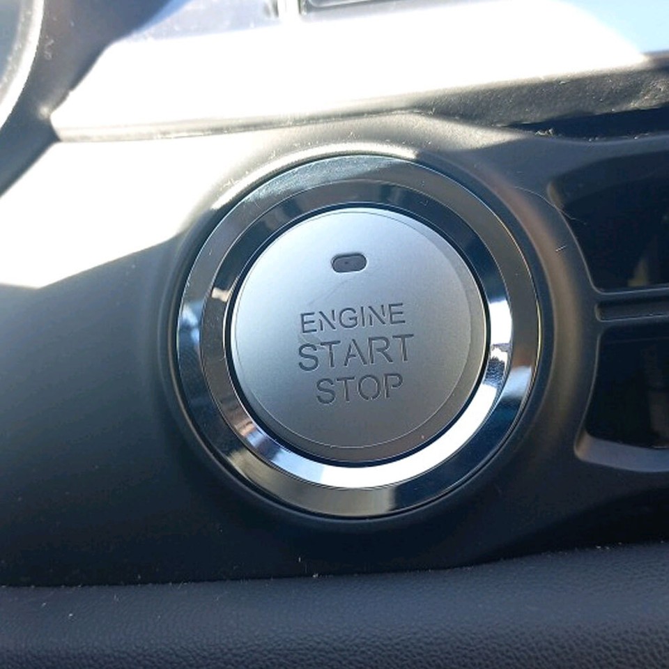 2pcs Invisible Car Switch Start Stop Button Sticker Cover Clear Film ...