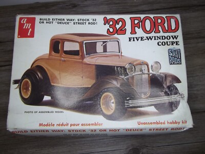 AMT Model car kit '32 Ford " Deuce" coupe street rod or stock '32 Z58 ...