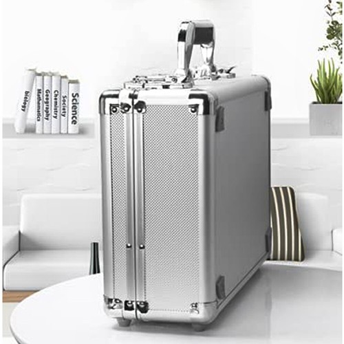 Small Carrying Case Aluminum Flight Cases Silver Portable Equipment ...