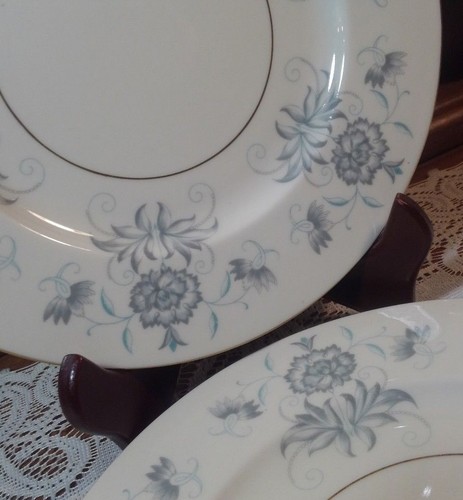 Vintage Turquoise n Gray Castleton China “Caprice” Salad Plate. | eBay
