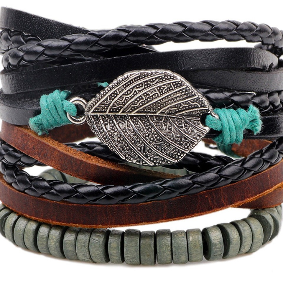 2 Pack Woman Woven Wrist Chian Adjustable Bracelets for Women Chain ...