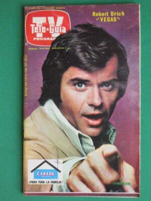1980 ROBERT ULRICH VEGA$ DAN TANNA PHOTO COVER SPANISH MEXICAN TV GUIDE ...